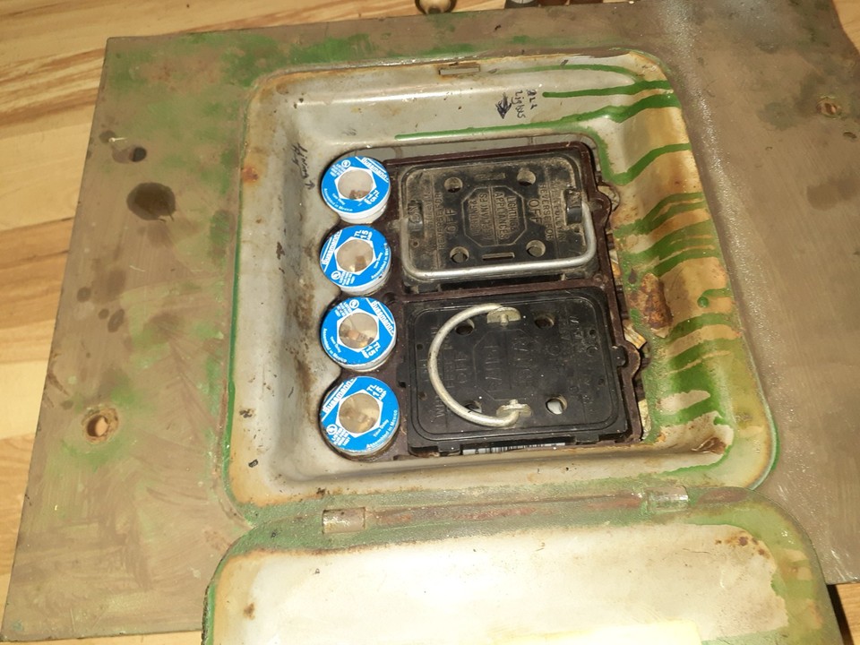 vintage house fuse box w/220 subpanel WORKS FREE FUSES! | eBay