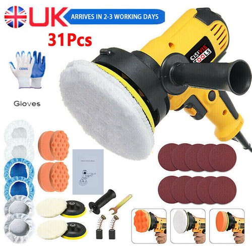 Electric Polisher Buffer Sander Car Polishing Machine 5" Buffing Sponge ...