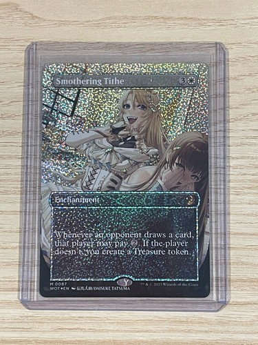 MTG Smothering Tithe Borderless Anime Confetti FOIL NM | eBay