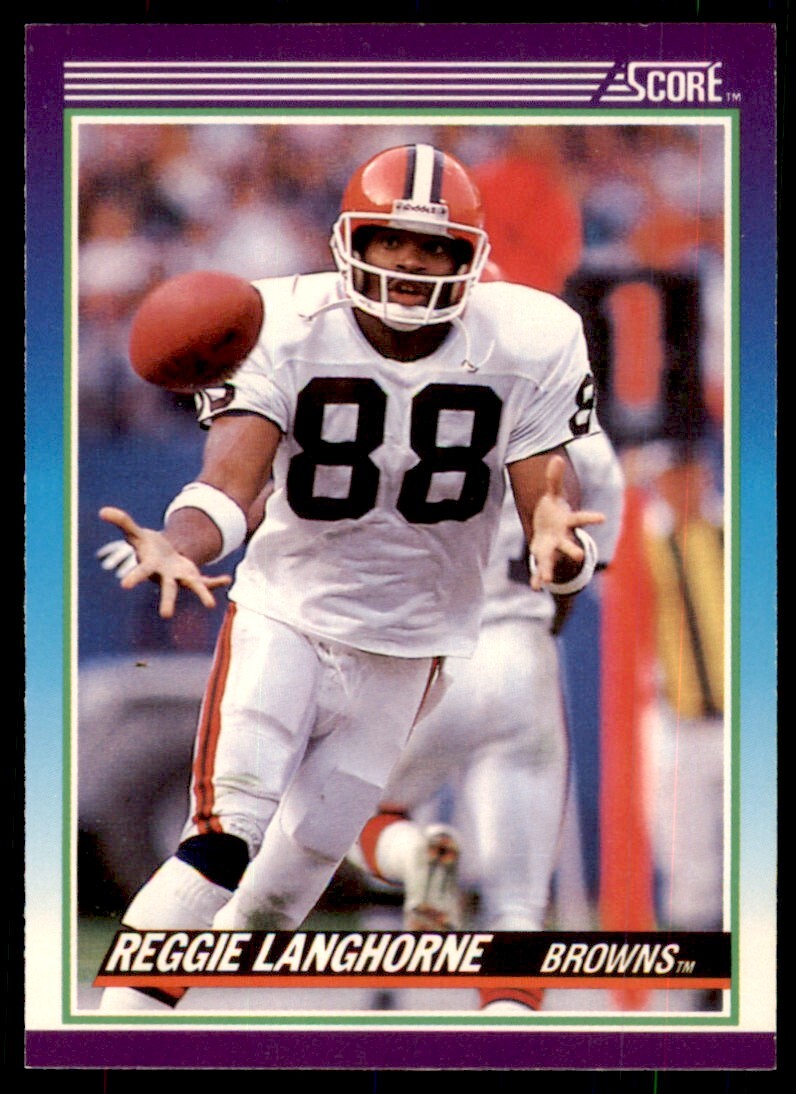 1990 Score Reggie Langhorne Cleveland Browns #186 | eBay
