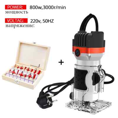 Wood Router Tool Combo Kit Electric Woodworking Machines Power ...