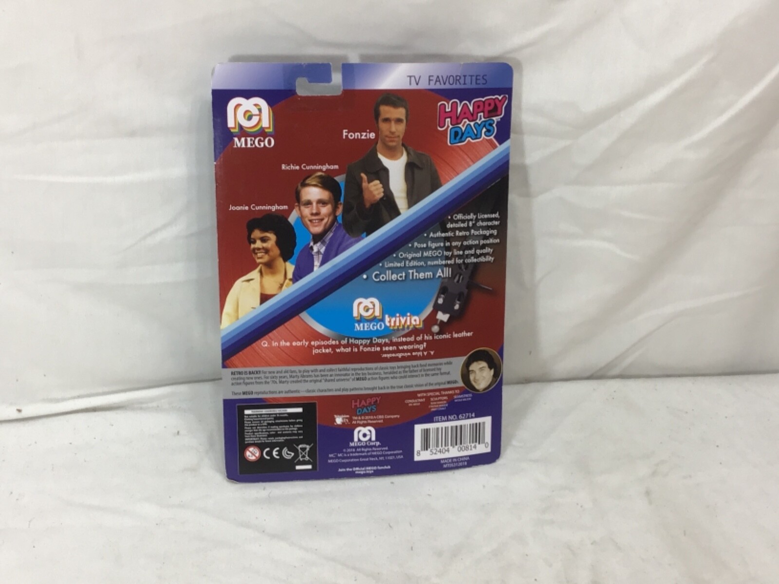 1976 Mego Classics Happy Days Fonzie Figure Henry Winkler MOC Carded ...