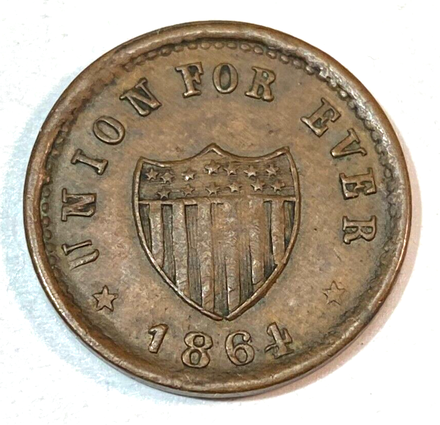 1864 Union Forever CWT Nice Original Choice XF CHRC | eBay