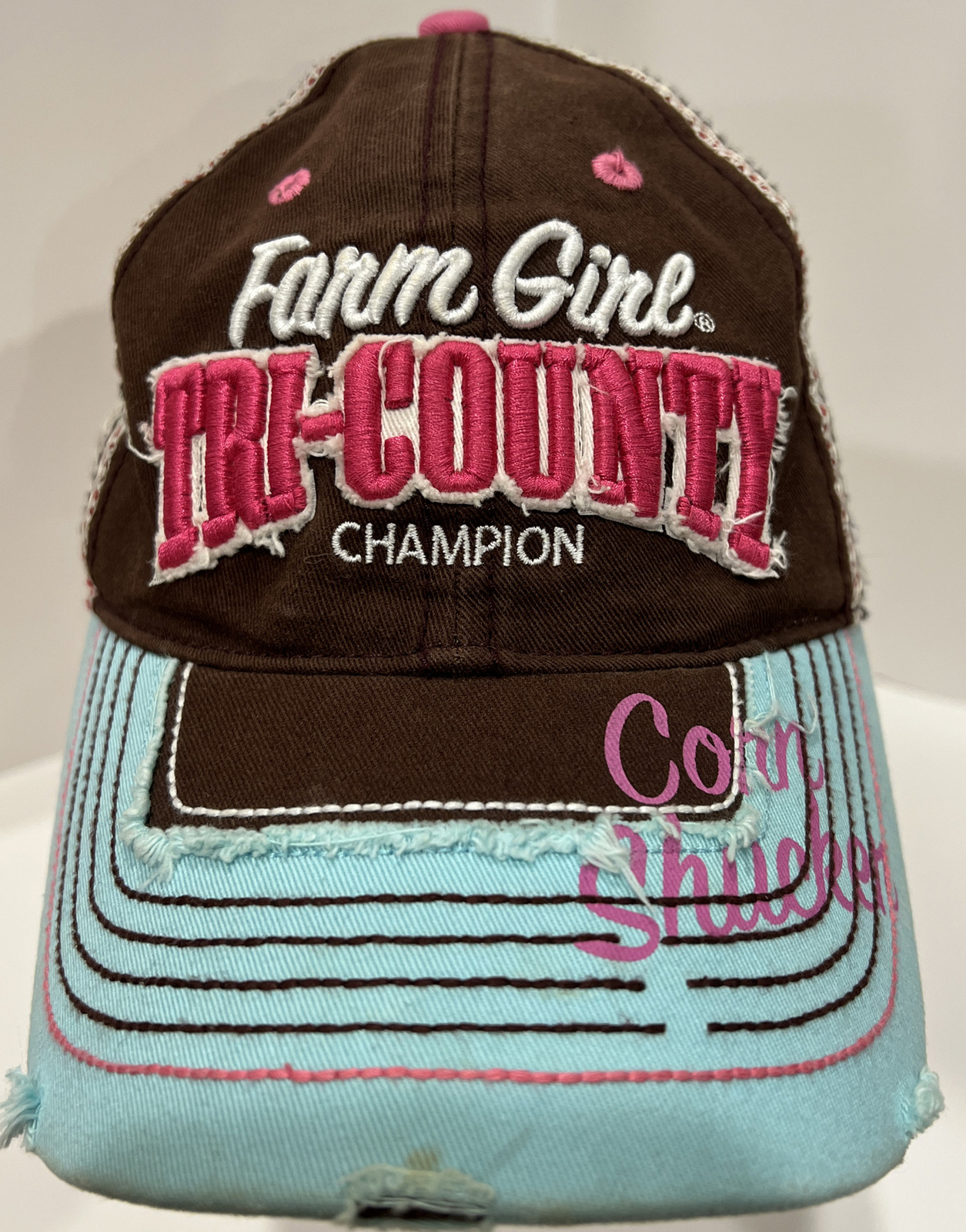 Farm Girl Tri-County Champion Corn Shucker Mesh Strap… - Gem