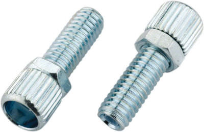 PAIR M6 x 16mm STEEL Brake Cable Barrel Adjuster Bolt Screw Nut Cycle ...