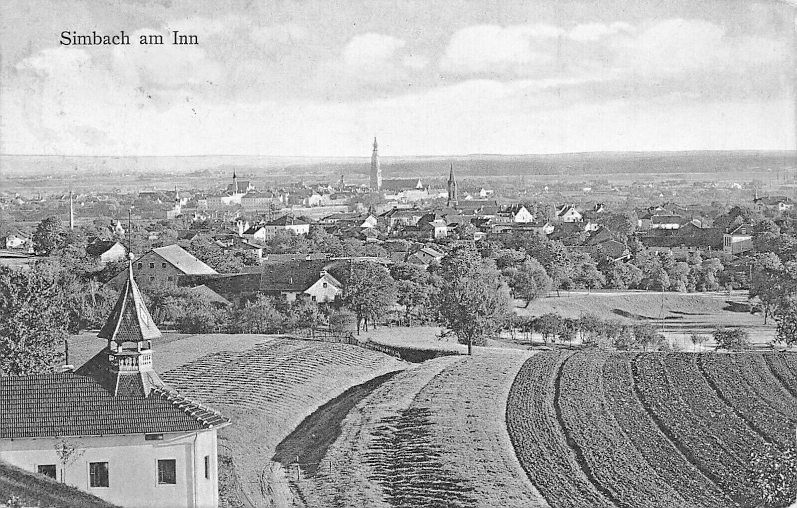 SIMBACH am INN BAVARIA GERMANY~PANORAMA~1910s OTTMAR ZIEBER PHOTO ...