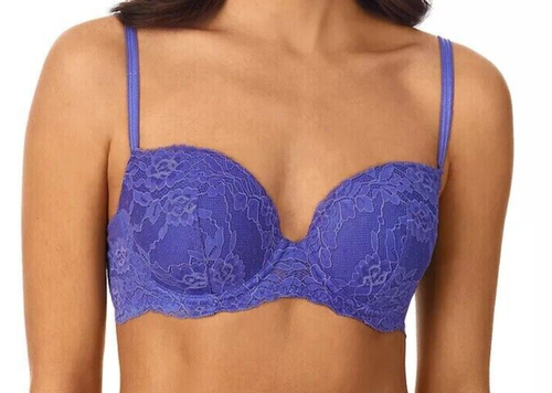 SO Balconette Soft Lace Push Up Convertible Bra ZG01B430R Blue Iris 36D NWT | eBay
