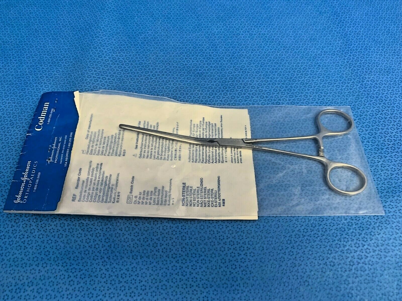 Codman 37-1080 Leland Jones Peripheral Vascular Clamp 15° 7.5 ...