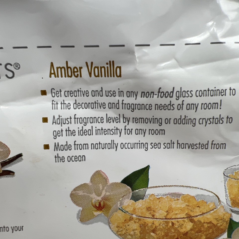 Renuzit Crystal Elements Amber Vanilla Air Freshener Crystals 18oz ...
