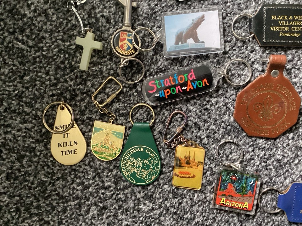 Job Lot 40 Novelty Mixed Key rings Charms Fobs Vintage | eBay UK