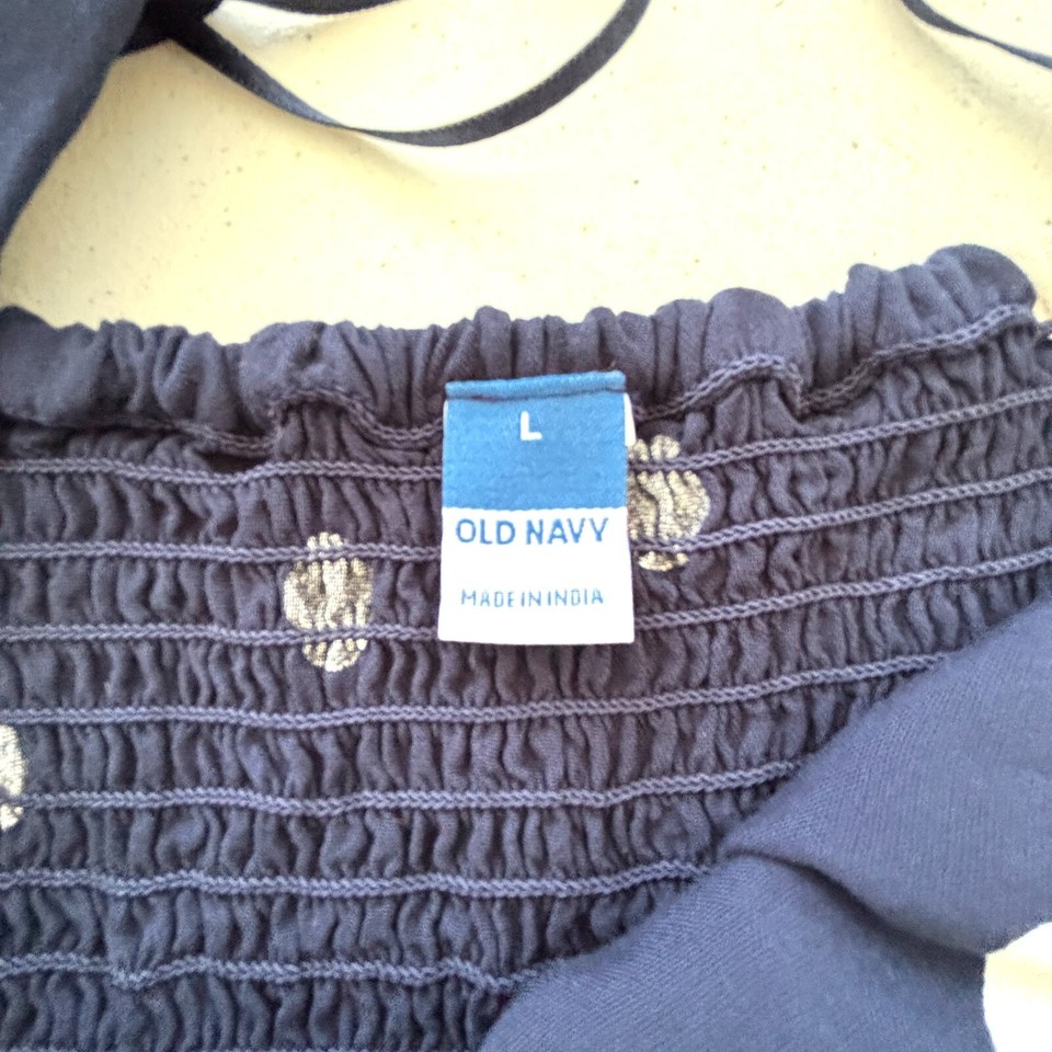 Old Navy Calla Lily LG Polka Dot Flutter Sleeve Jumpsuit Romper Smocked Nautical | eBay