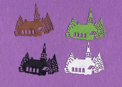 CHURCH # 6 die cuts scrapbook cards | eBay