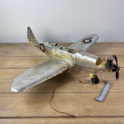 Vintage WEN-MAC COBRA P63 Gas Powered Line Control Airplane 20" Long ...