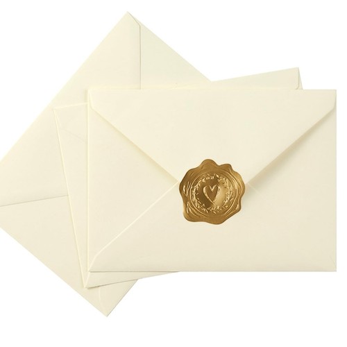 50 Pack A6 Cream Envelopes for 4x6 Greeting Cards Wedding Invitation ...
