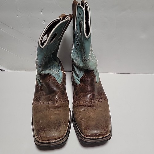 Lady Rebel by Durango Blue Powder n' Lace Saddle Western Boots Women ...