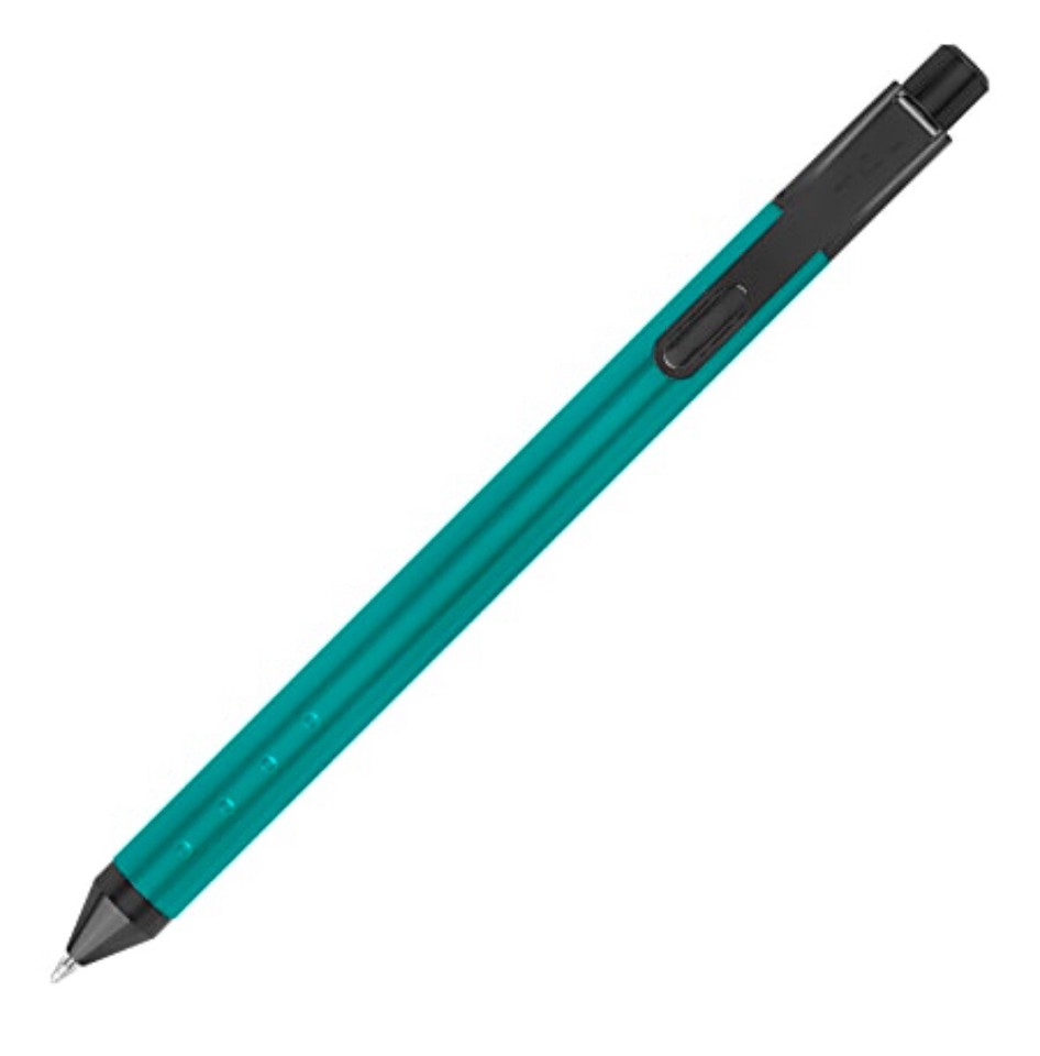 TUL fine solid Gel Pen, 2 Refills(Blue & Black), Med Point, 0.7mm, Teal ...