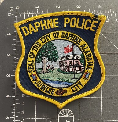 Vintage Daphne Police Patch Alabama AL Jubilee City Seal Department DPD ...