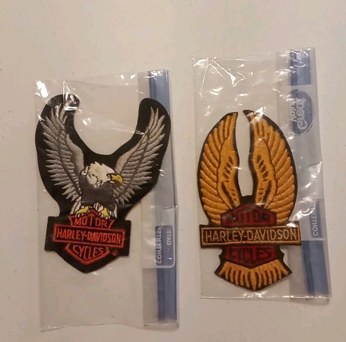 LOT! 2 VINTAGE NEW NOS HARLEY DAVIDSON MOTORCYCLE EAGLE & WINGS ...