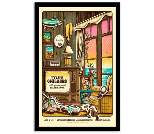 Tyler Childers June 2 2024 Amphitheater Virginia Beach VA Poster | eBay