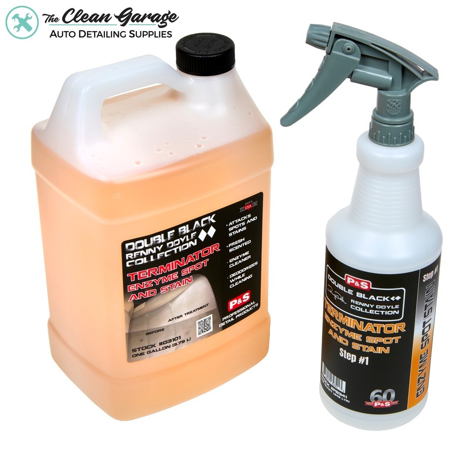 P&S Terminator Kit | 1 Gallon & Spray Bottle | Interior Cleaner Enzyme ...