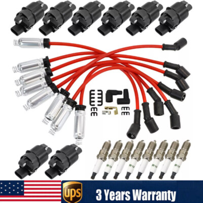 Copper Core Wires A-Premium 8pc Spark Plug Wires Set - Compatible With ...