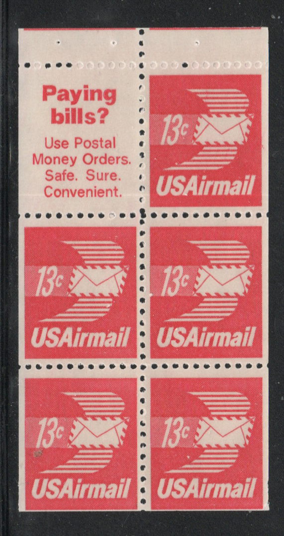ALLY'S STAMPS Scott #C79a 13c Winged Envelope B/P [5] MNH F/VF [BP-16e ...