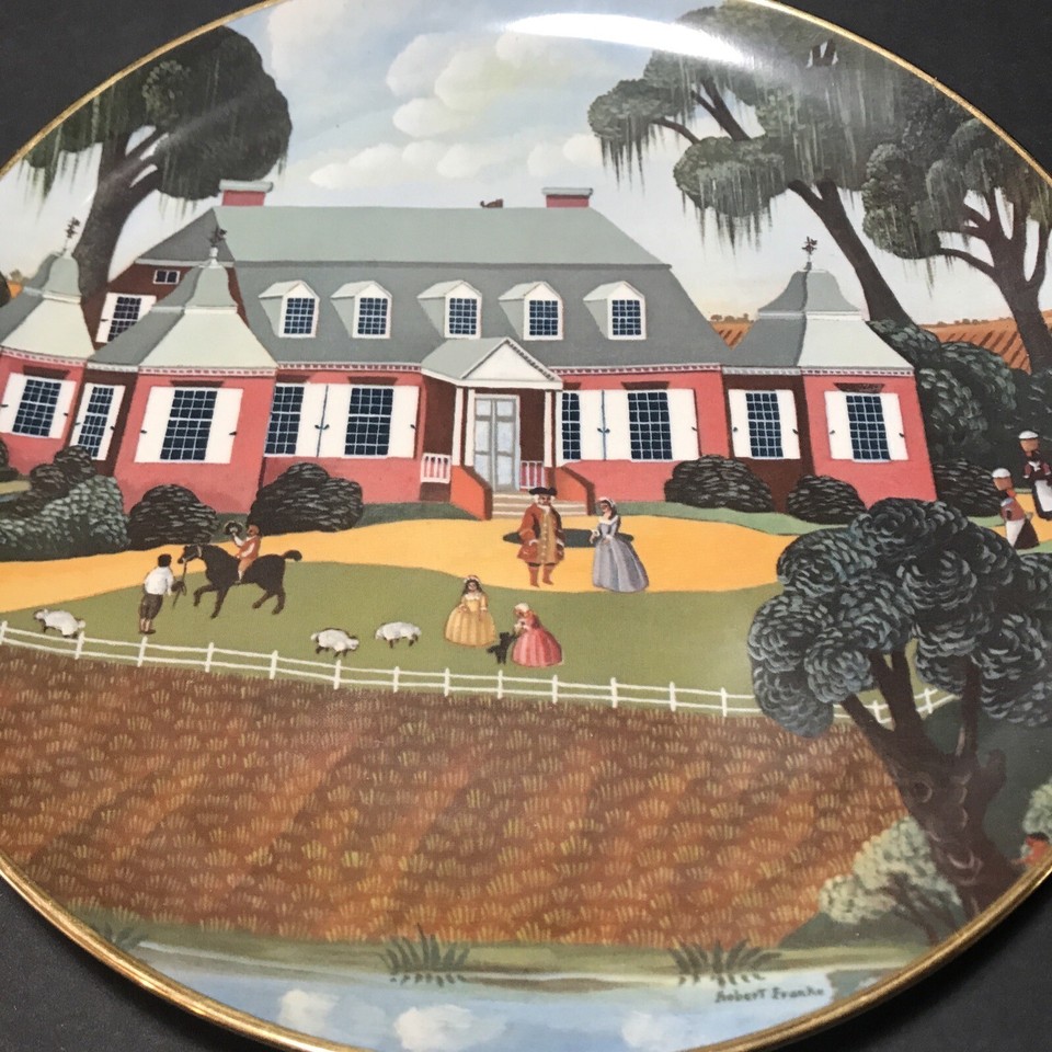 The Colonial Heritage Series China Plate Mulberry Plantation by Robert ...