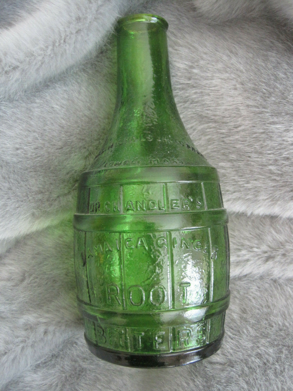 DR. CHANDLER'S JAMAICA GINGER ROOT BITTERS GREEN BOTTLE WHEATON NJ ...