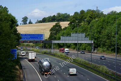 Photo 6x4 M25 at Merstham, Surrey Gatton Looking in the westerly ...