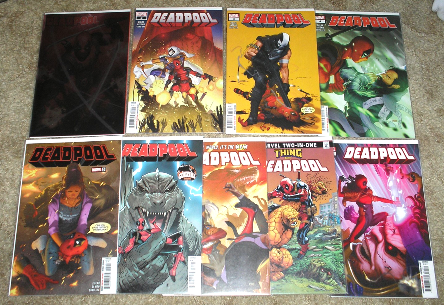 Deadpool 1 2 3 4 5 6 7 8 9 Ziglar Antonio Taskmaster Crossbones Ellie ...