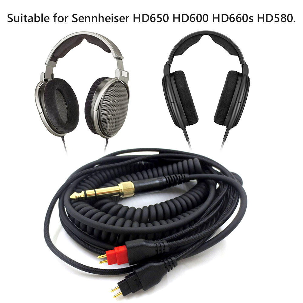 Stretchable Audio Cable for Sennheiser HD660S HD650 HD600 HD580 Wired ...