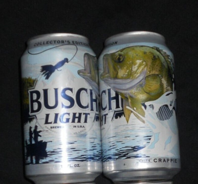 2024 Busch Light Beer Limited Edition Fishing Can White Crappie Empty ...