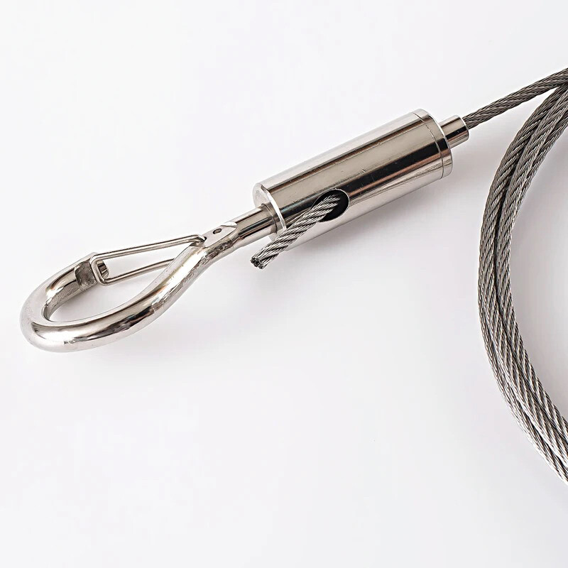 Adjustable Automatic Wire Rope Spring Hook Clothesline Hanging Solution ...