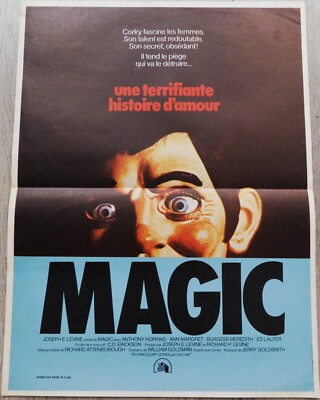 Magic French Movie Poster Original 15"23 1978 Anthony Hopkins R ...