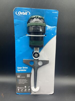 Orbit Gear Drive Sprinkler 65ft Spray Diameter 6 Patterns SKU898322 | eBay
