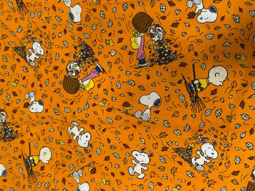 2013-15 Snoopy & Peanuts Falling Leaves - 1 YD 16” - Fall/ Autumn 🍁 | eBay