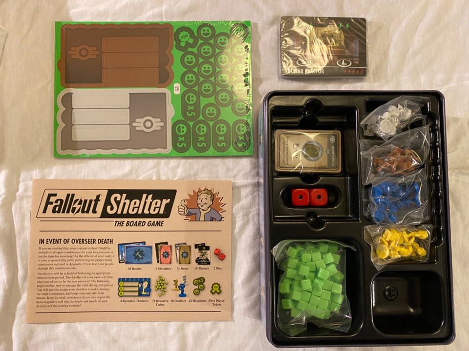 Fallout Shelter - The Board Game Box - FFG Boardgame sealed pieces ...