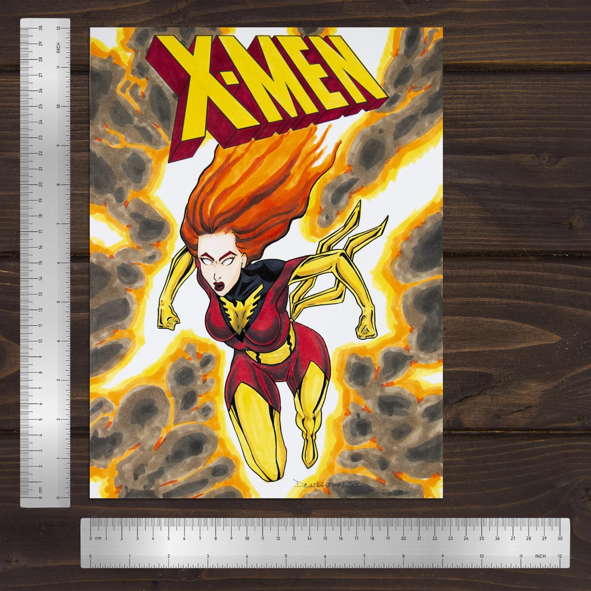 Phoenix Drawing In Color