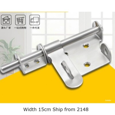 OUTDOOR GATE FENCE LATCH SHED CATCH LOCKABLE SLIDING PAD BOLT LOCK LEFT ...