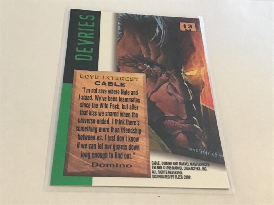 1995 Marvel Masterpieces Parallel Signature EMOTION CARD CABLE #13 | eBay
