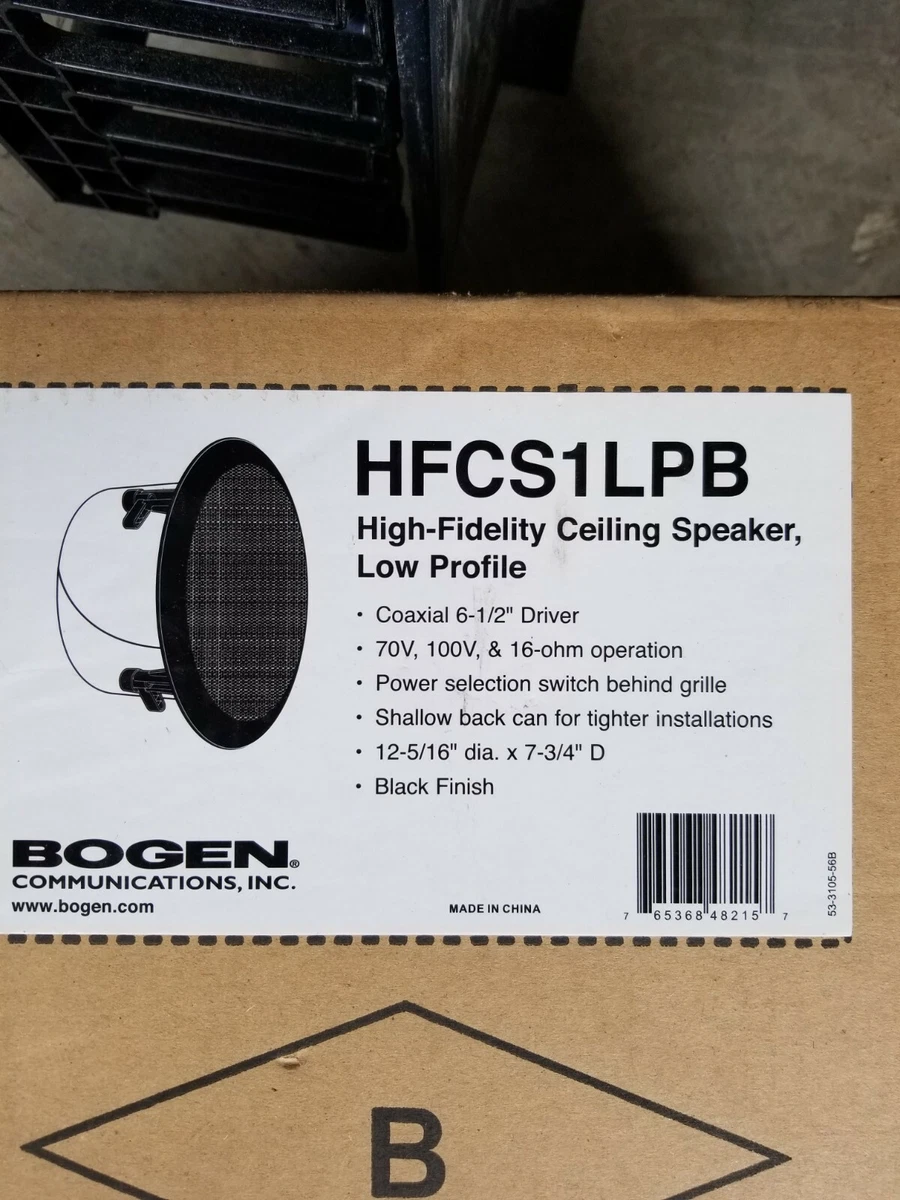 Bogen Ceiling Speaker Calculator | Shelly Lighting