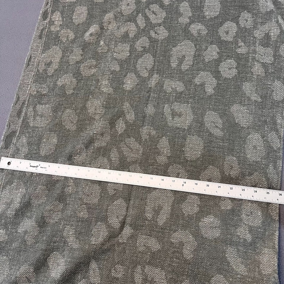 Papillon Wrap Shawl Gray Leopard Print Fringe Tassel V Neck About 60 in ...