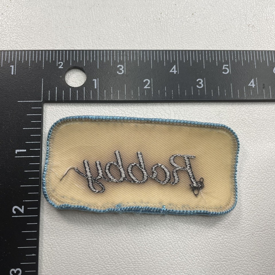 Light Blue Border ROBBY Name Patch Badge For Uniform P008 | eBay