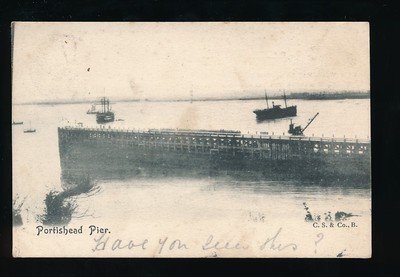 Somerset PORTISHEAD Pier Used 1904 PPC Man of War | eBay