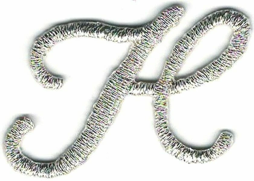Silver Fancy Alphabet