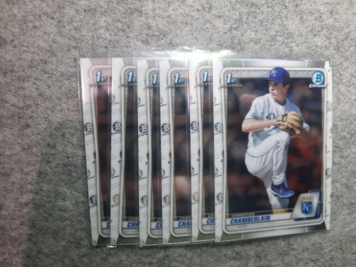 15 Card Christian Chamberlain 2020 1st Bowman Chrome BD-84 Plus Lot ...