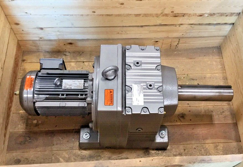 SEW EuroDrive R107-DRN100L4/DH/2W-127.68 Motor Gear 5hp 3ph 230/460V ...