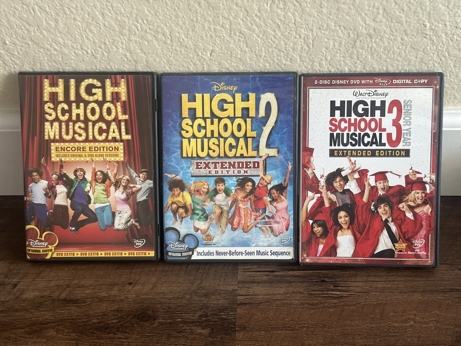 High School Musical 1 2 3 (3 DVD Set) Senior Year TRILOGY Disney ...