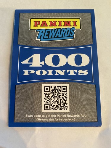 400 Panini Rewards Points Card 100% Unused And Ready For Redemption | eBay