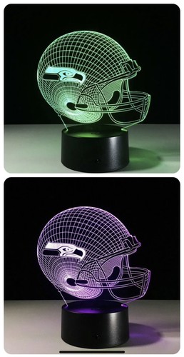 Seattle Seahawks LED Light Lamp Collectible Home Decor Gift NFL ...